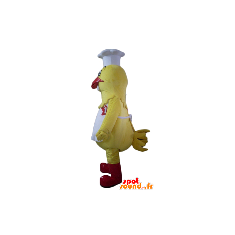 Purchase Mascot giant yellow chicken, dressed in chef in Mascot of hens ...