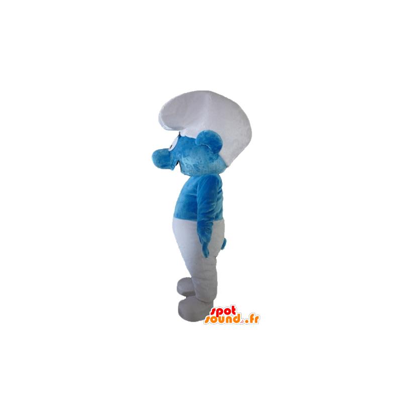 Mascotte de Schtroumpf bleu et blanc, de la bande dessinée dans ...