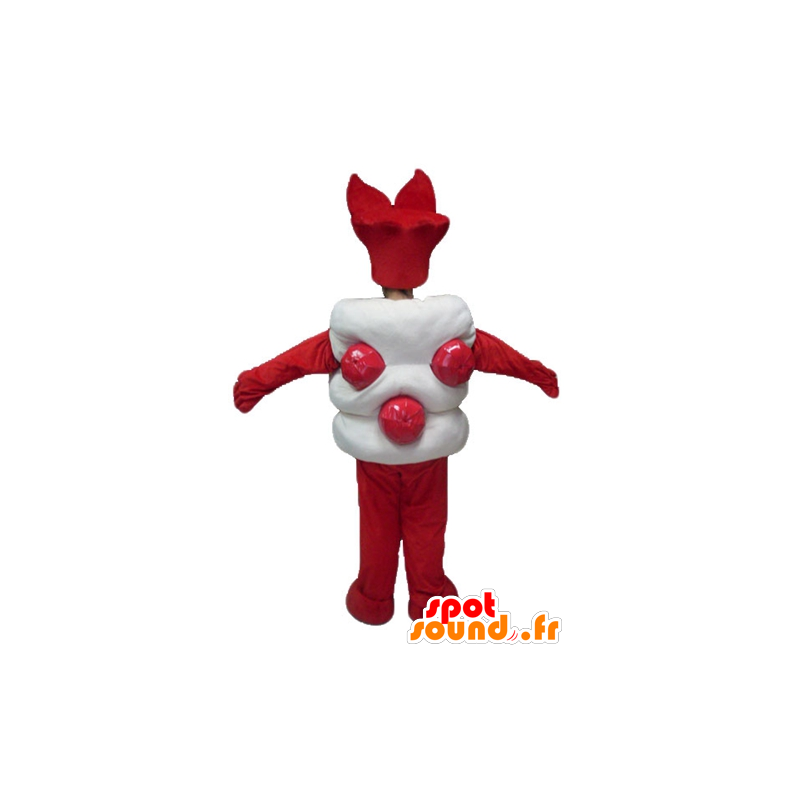 Purchase Asian sweet mascot, white and red giant in Mascots of objects