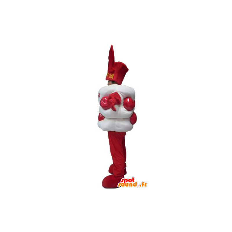 Purchase Asian sweet mascot, white and red giant in Mascots of objects