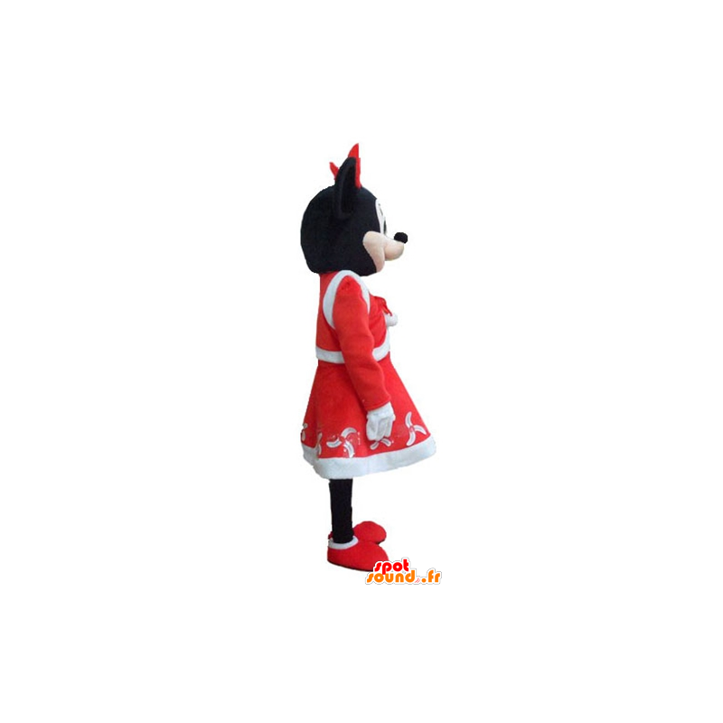 Purchase Minnie Mouse mascot, dressed in Christmas attire in Mickey ...