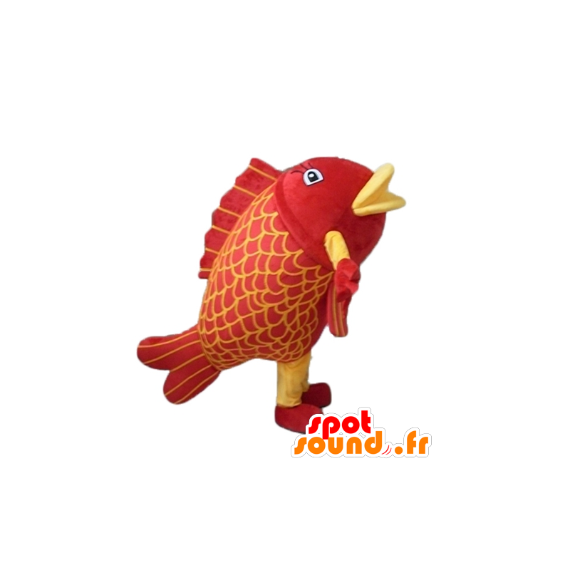 Purchase Giant fish mascot, red and yellow, very impressive in Mascots fish