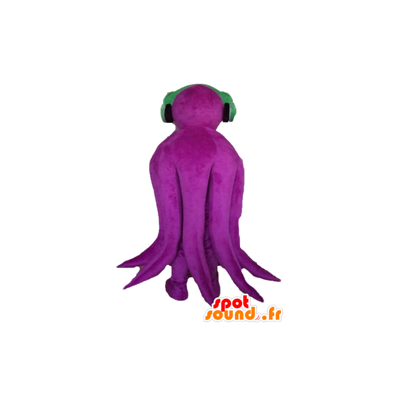 Purchase Mascot giant octopus, purple, with headphones in Mascots of ...