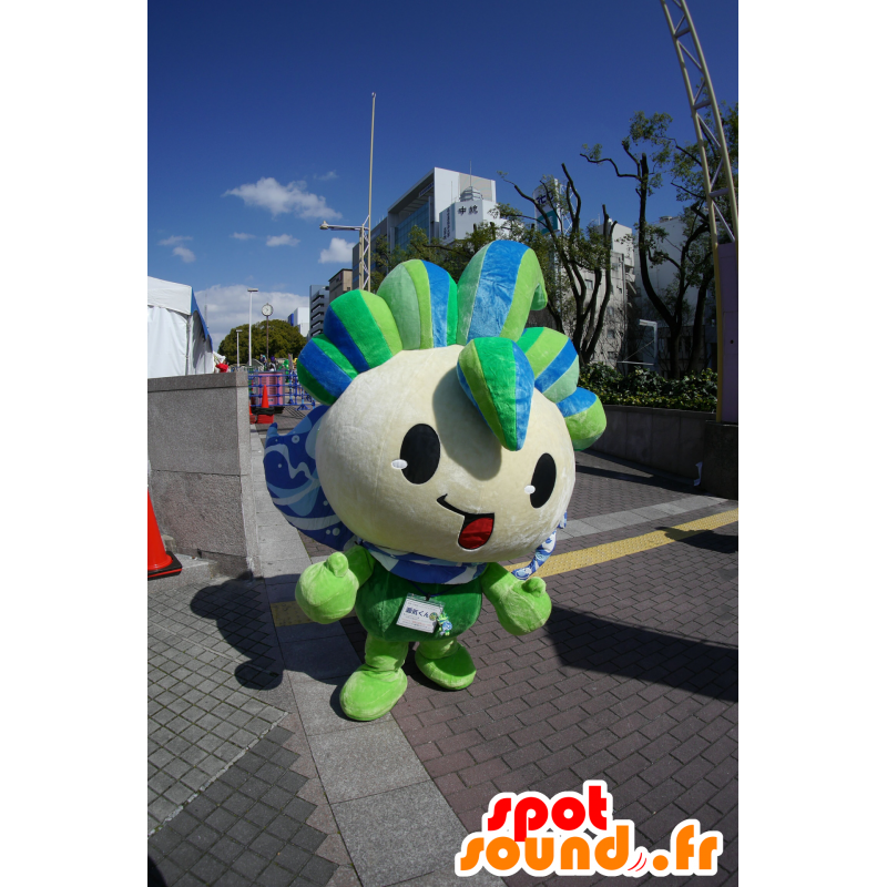Purchase Mascot Genryuu no Genki-kun, green flower, blue and white in ...