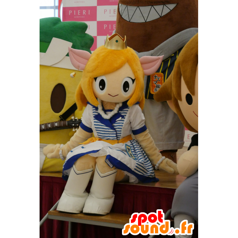 Purchase Beautiful girl mascot elf with pointy ears in Yuru-Chara ...