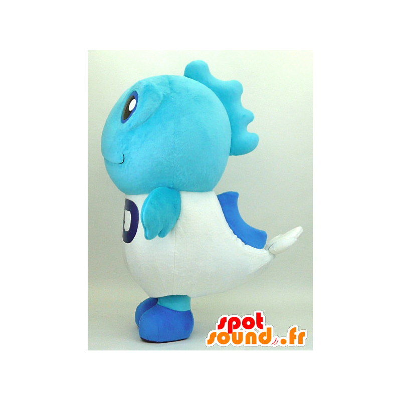 Purchase Yu-chan mascot. Blue and white giant fish mascot in Yuru-Chara ...