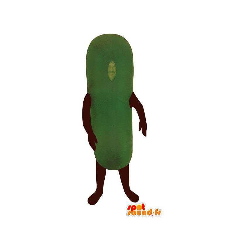 Mascotte de courgette géante. Costume de courgette dans Mascotte de légumes