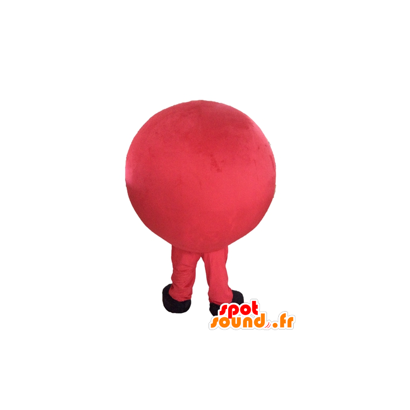 Mascotte de boule rouge géante. Mascotte ronde dans Mascottes d'objets