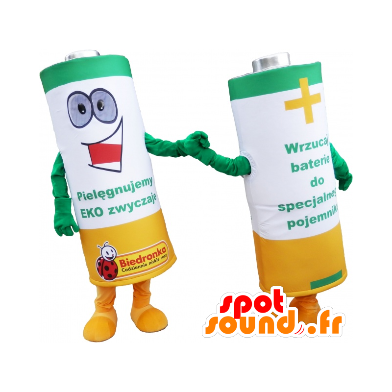 Purchase Mascots batteries green, yellow and white in Mascots of objects