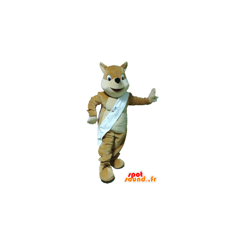Purchase Mascot light brown fox, beige and white in Mascots Fox Color ...