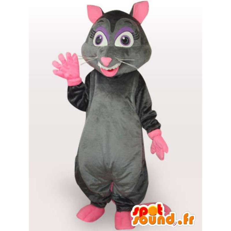 Traje de rata Wicked - traje con cola grande de color rosa en Mascotas