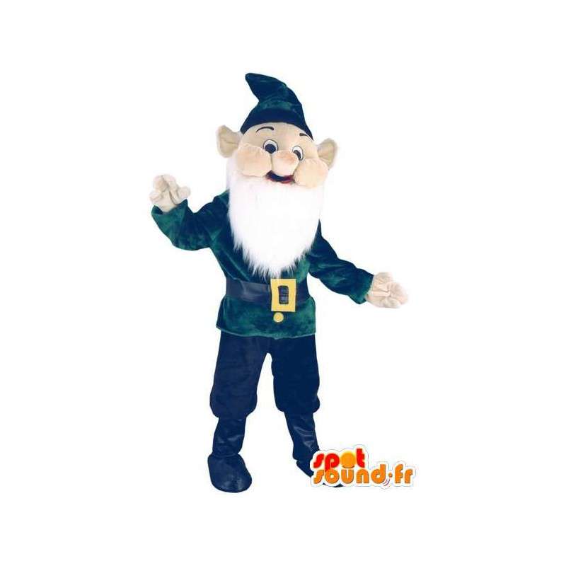Mascotte lutin/nain vert - Déguisement nain blanc neige dans Mascottes ...